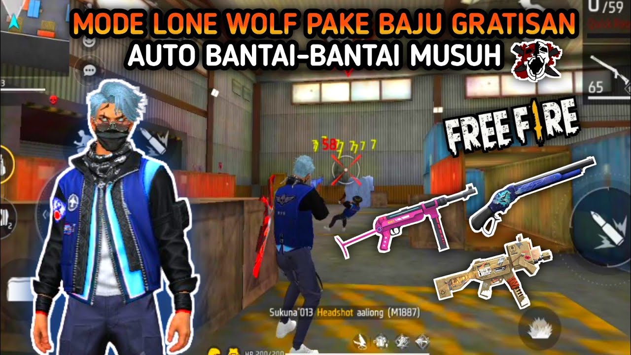 LONE WOLF MODE PAKE BAJU GRATISAN TERBARU AUTO BANTAI-BANTAI MUSUH - YouTube