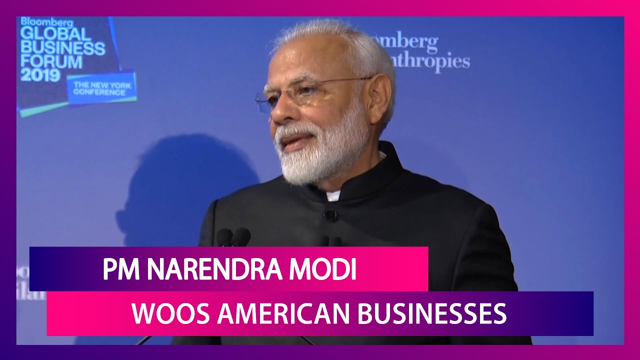 PM Modi Meets Michael Bloomberg In New York, Woos American Businesses ...