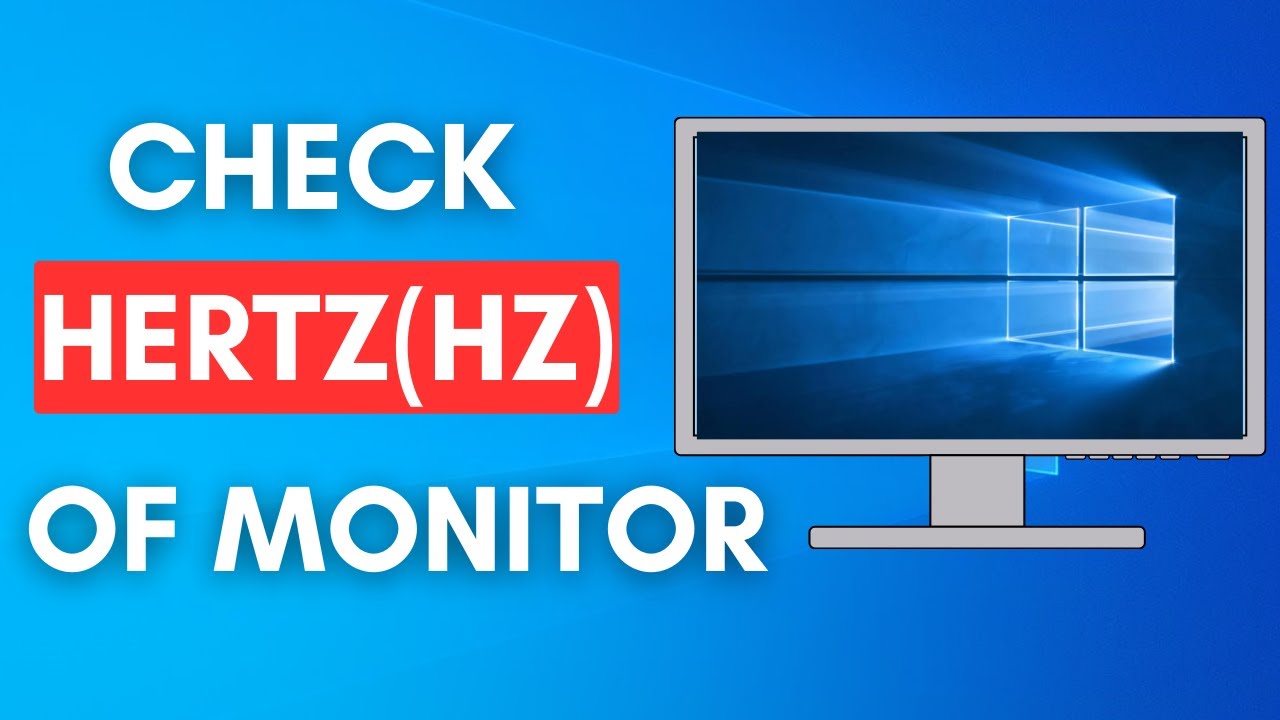 How to Check Refresh Rate Hertz (Hz) Of your Monitor windows 10/11 ...
