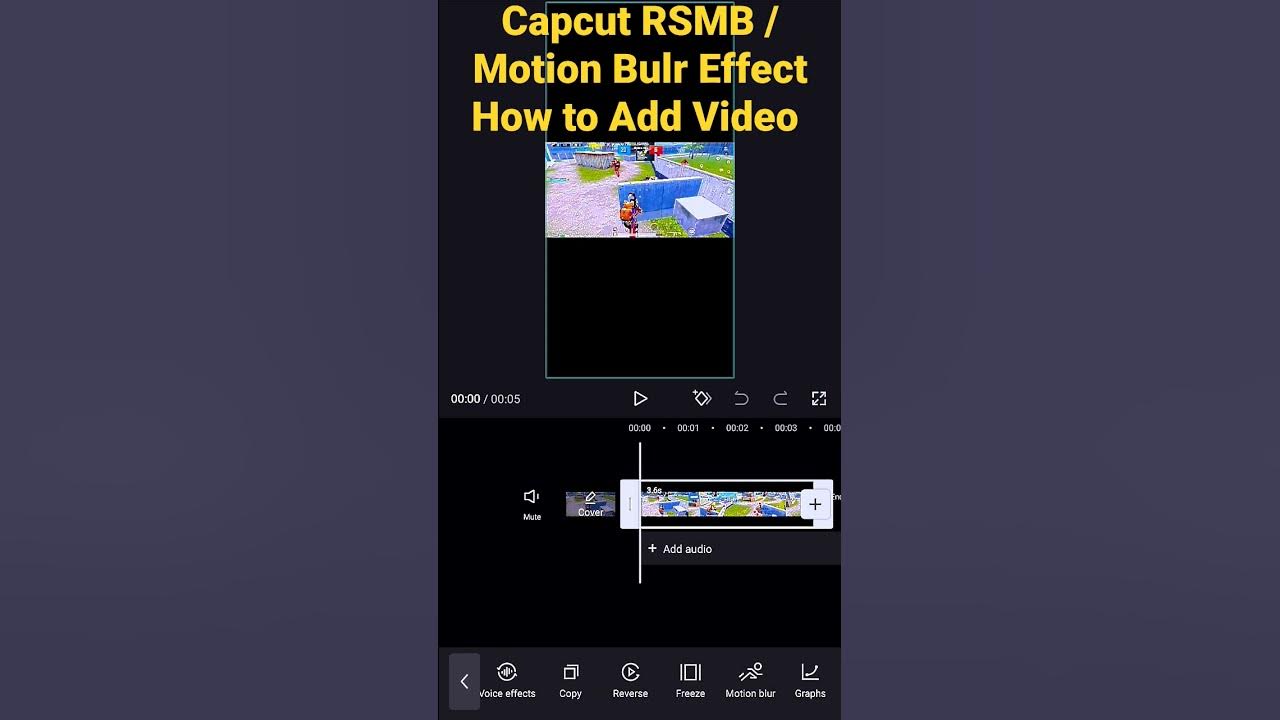 Capcut RSMB /Motion Bulr Effect #Short #pubgmobile #Capcut - YouTube