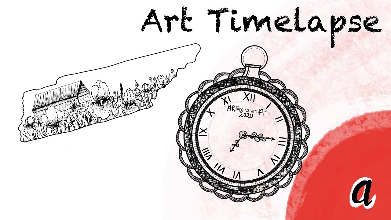 Tennessee State Flower Drawing Timelapse - ABWA - YouTube