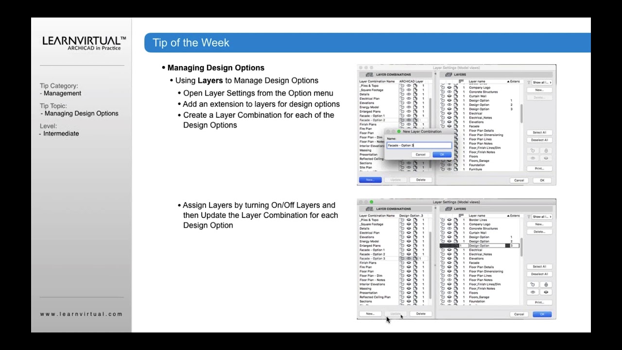 Managing Design Options in ARCHICAD - YouTube
