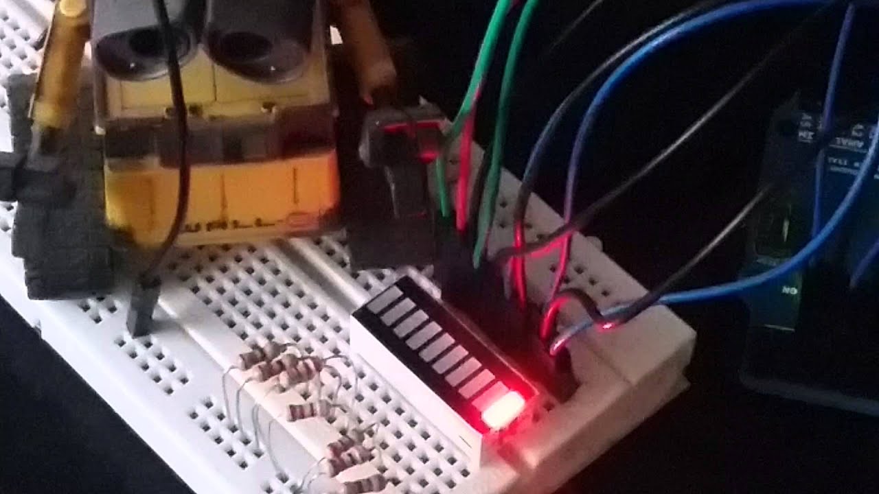Bar graph arduino y Wall-E - YouTube
