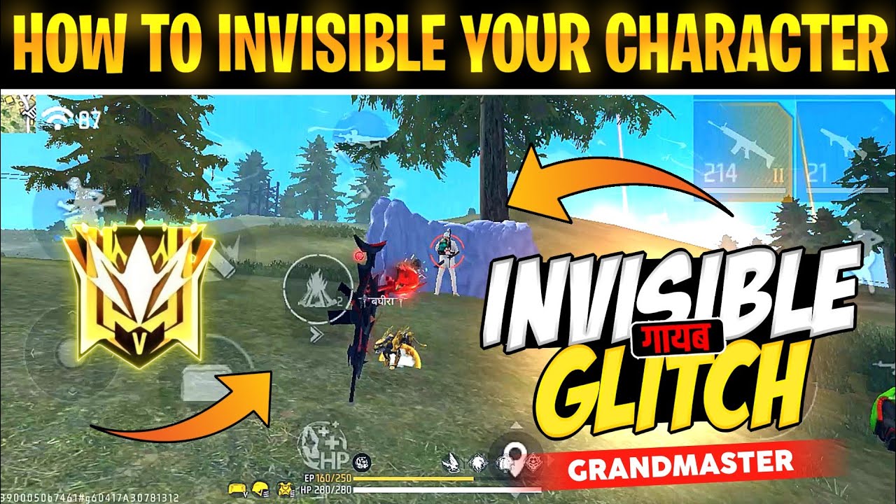 How To Invisible Your Character 😱 | New Invisible Glitch in Free Fire 🔥 ...
