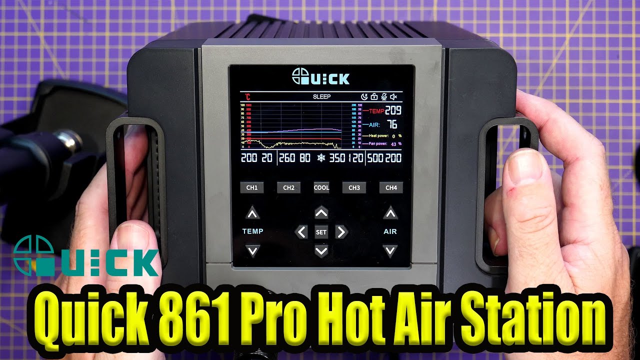 Quick 861 Pro 1300w Hot Air Rework Station With Voice Control - Pro ...