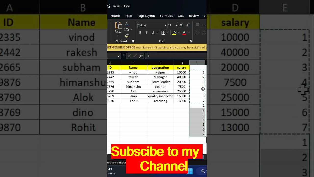 How To Add Blanks In Row Between Data In Excel shorts YouTube How To Add Blanks In Row Between Data In Excel shorts YouTube
