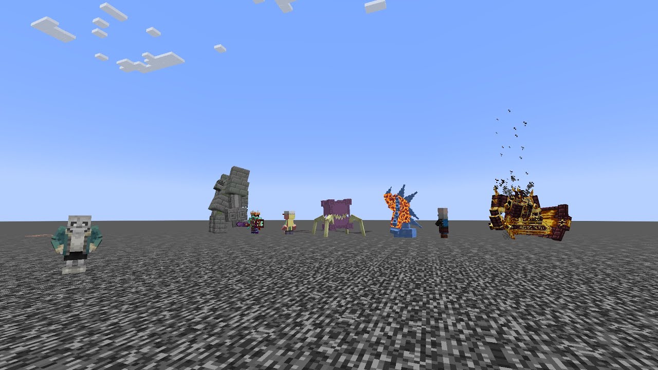 Sans (Leo's Sans) vs Strong Bosses and Mobs Minecraft Mob Battle - YouTube