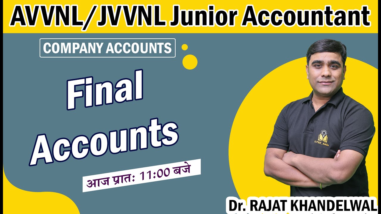 Junior Accountant Exam 2021 Final Accounts MCQ By Dr Rajat junior-accountant-exam-2021-final-accounts-mcq-by-dr-rajat