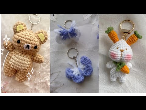 Crochet Keychain ideas Beautiful crochet Key Ring Design - YouTube