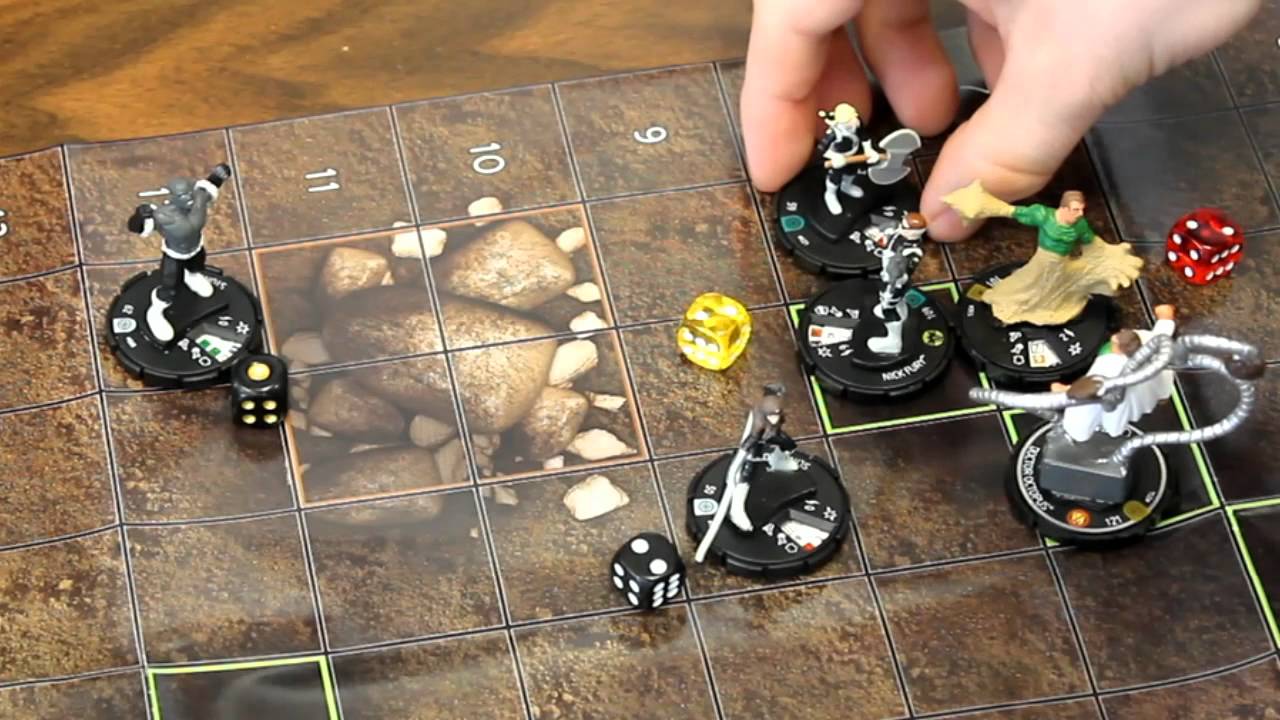Heroclix Match #5 - How to play Heroclix - YouTube