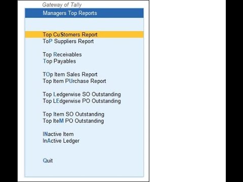 Tally Add On : Top MIS Reports in TallyPrime Software. - YouTube