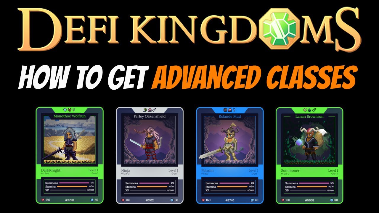 How to get advanced classes in DeFi Kingdoms - YouTube
