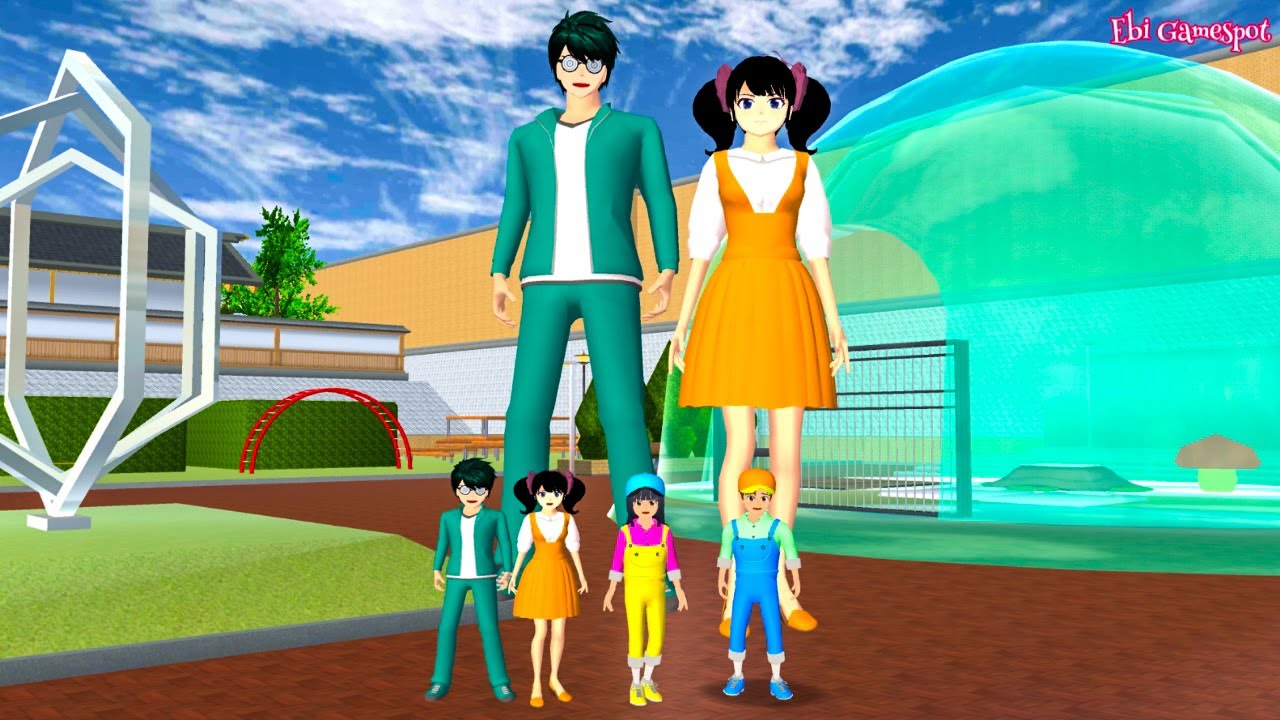 Yuta Mio Ajak B0neka Squid Main Kelamaan Papa 456 Marah - Sakura School ...