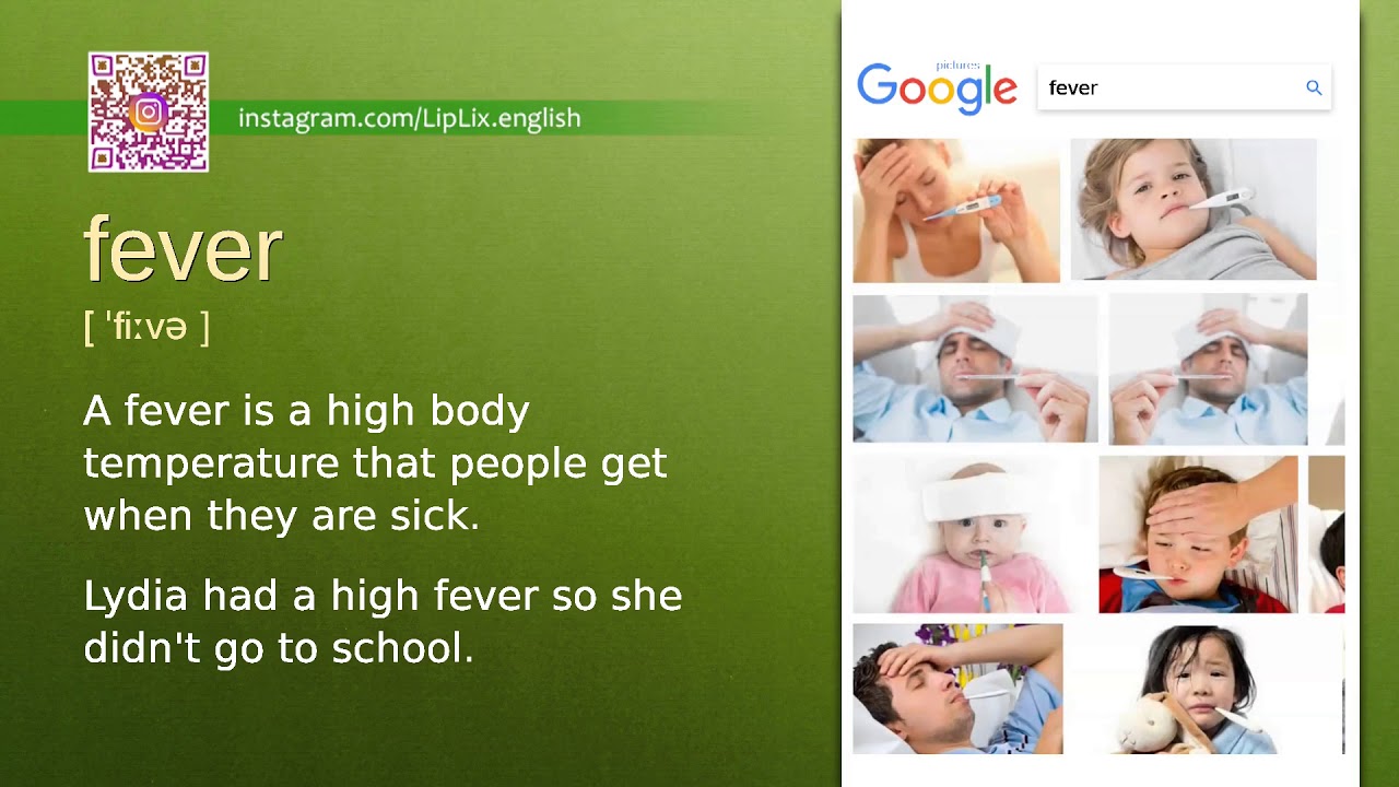 Fever : B1 level english vocabulary lesson, www.LipLix.com - YouTube
