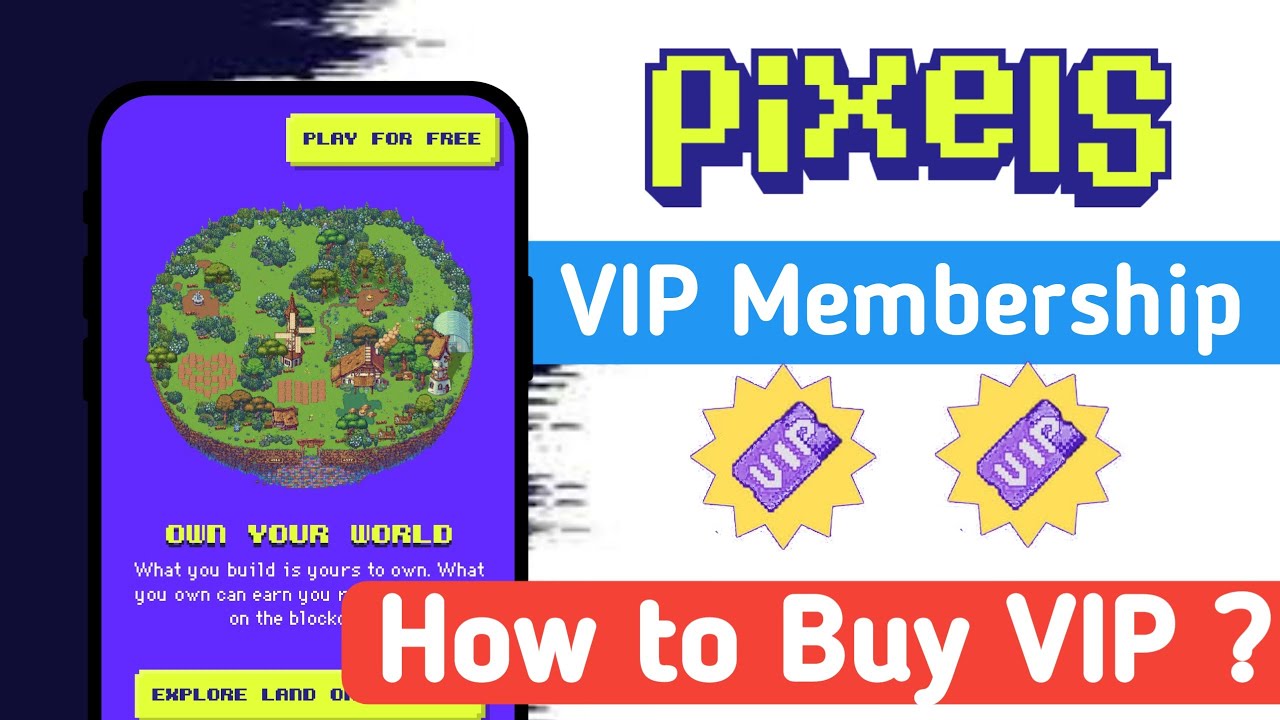 How to Buy VIP Membership in Pixels Game ? Pixels Game | Ep4 | Airdrop ...