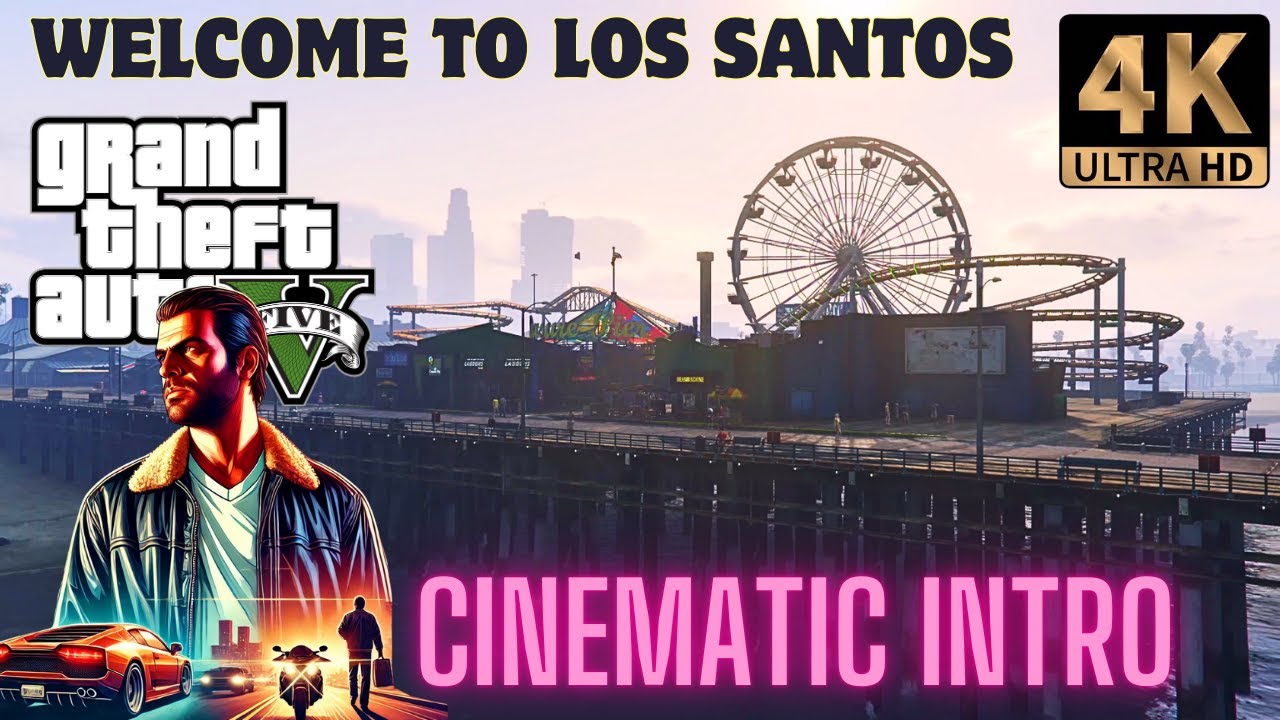 "GTA 5 Cinematic Intro (theme music) | Epic Music to Set the Mood!" 4K ...