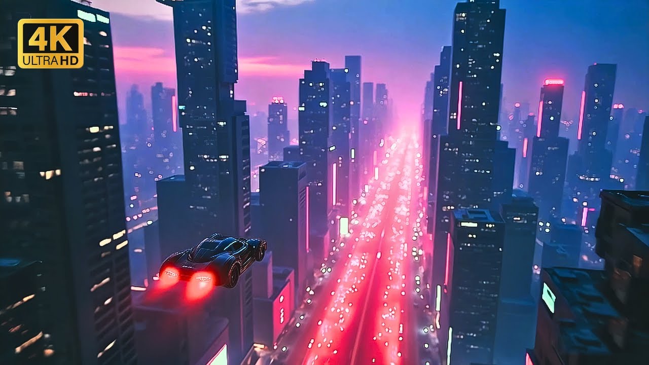 Neon Rush Hour — Analog Dream Ride 4K Retro Futurism - YouTube