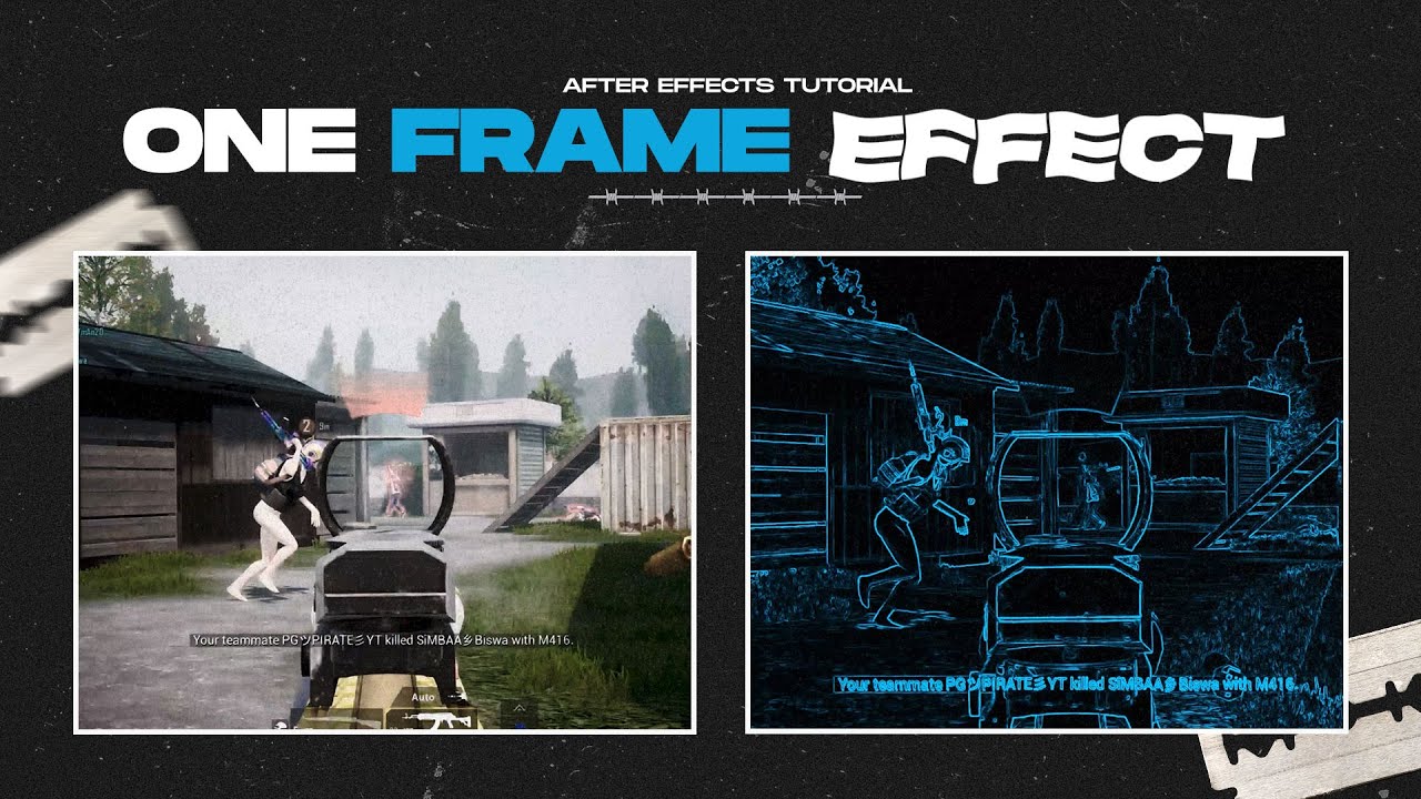 How to do "One Frame Glitch" Effect? After Effects - Tutorial 💀 PUBG ...