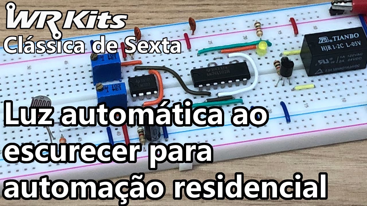 LUZ AUTOMÁTICA AO ESCURECER: AUTOMAÇÃO RESIDENCIAL | Vídeo Aula #371 ...