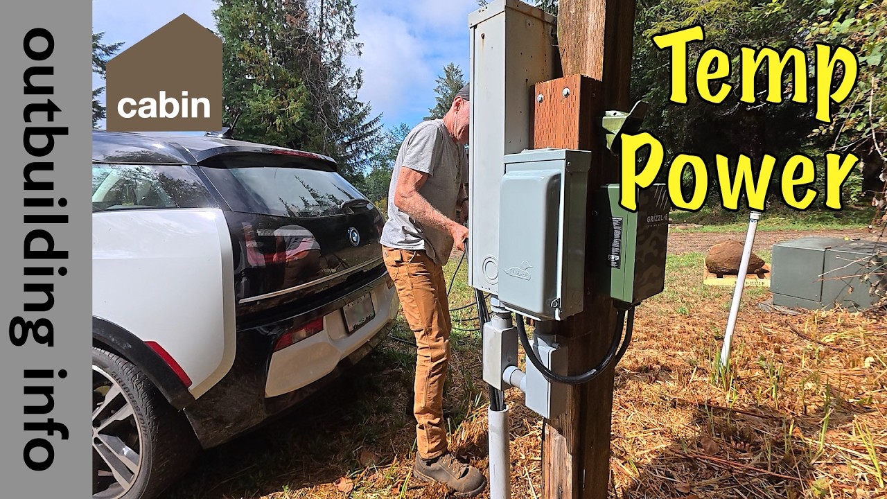 064 - cabin04 - temporary electrical panel installation - YouTube
