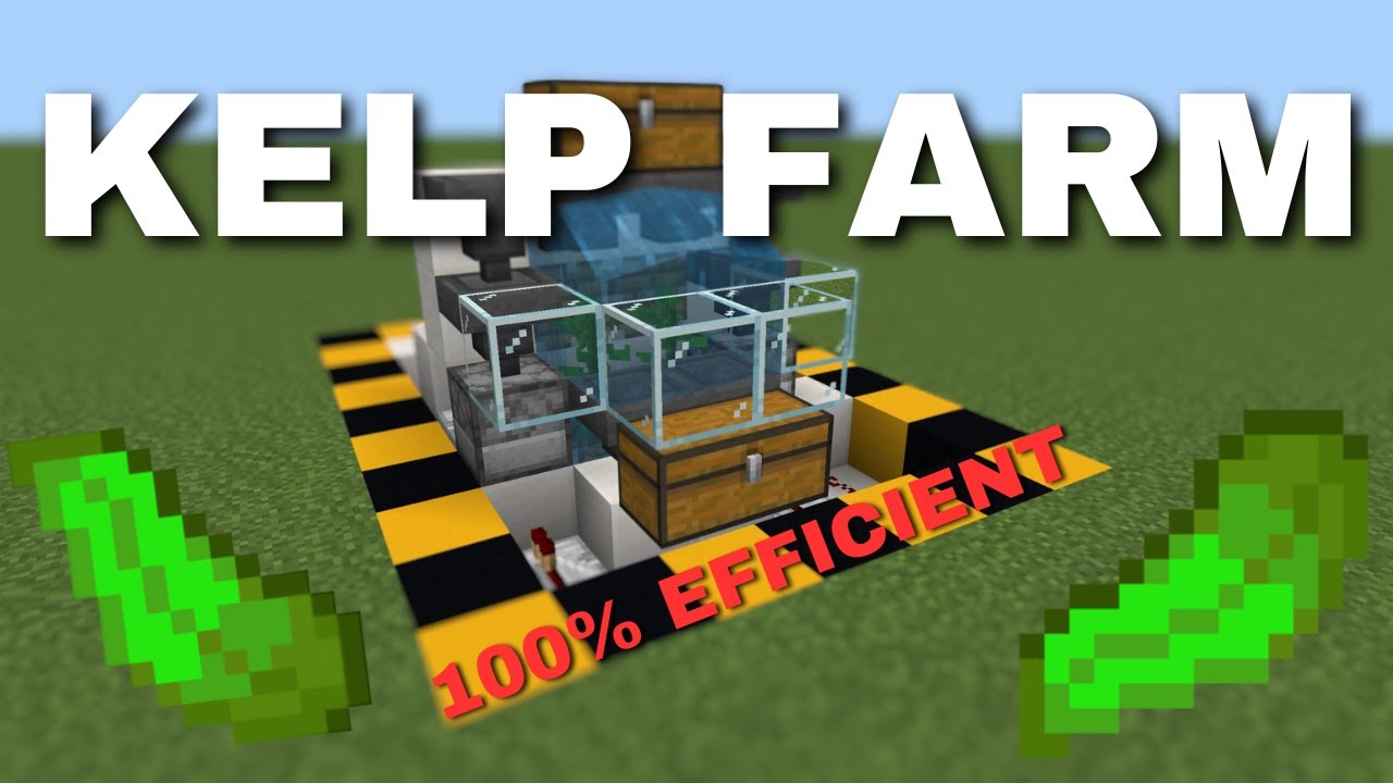 Simple 1.21 Minecraft Kelp Farm Tutorial - YouTube