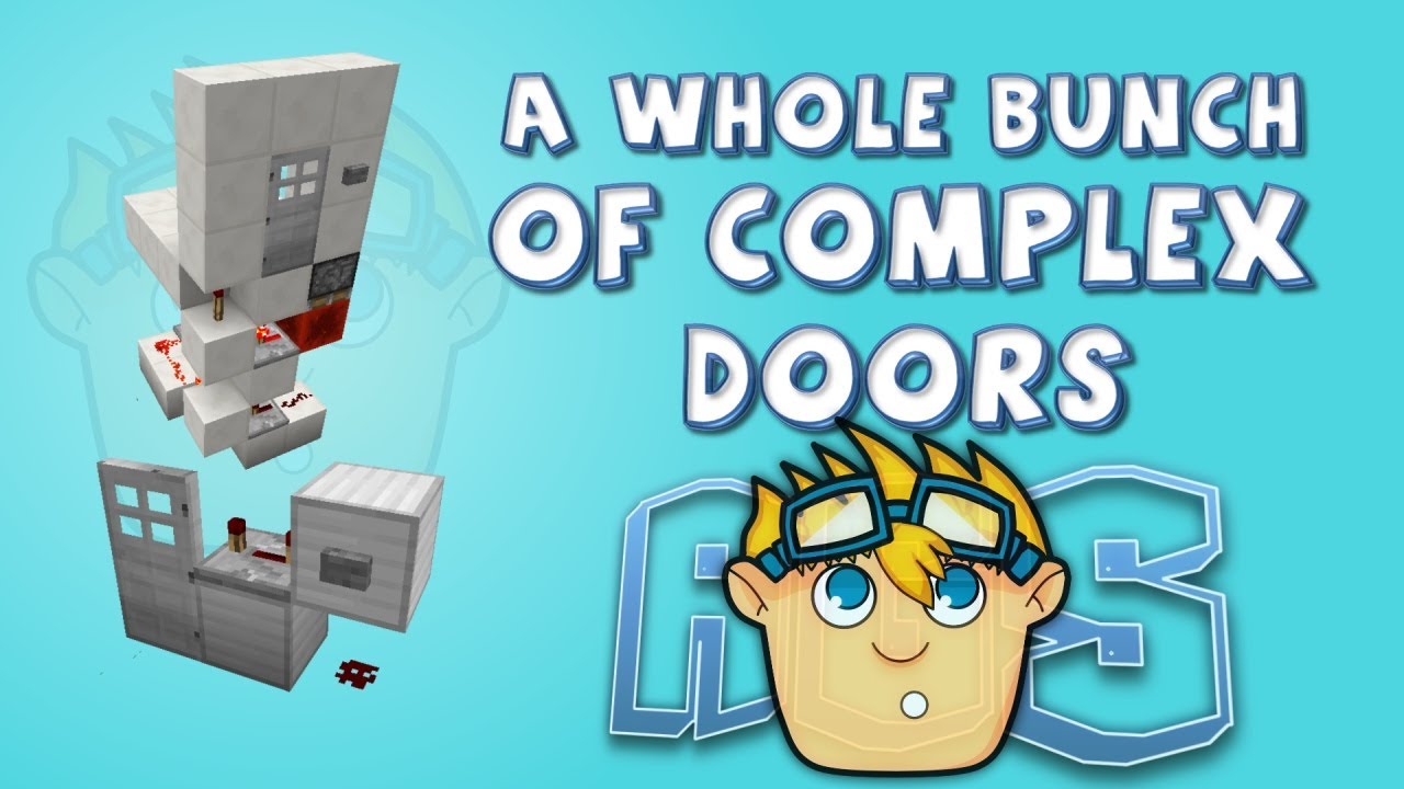 MINECRAFT: 7 Best redstone doors in Minecraft! - YouTube