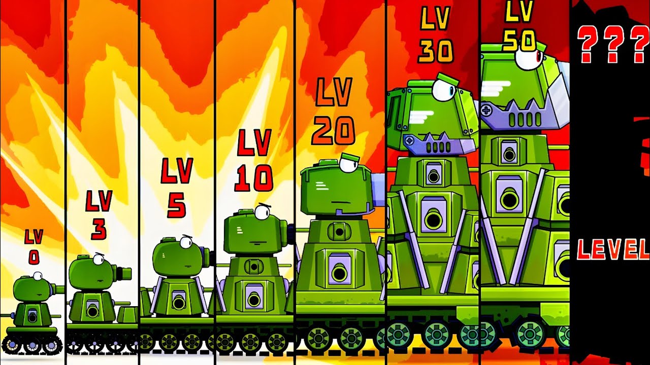 New KV-44 Mega Leveling: Cartoons about tanks - YouTube
