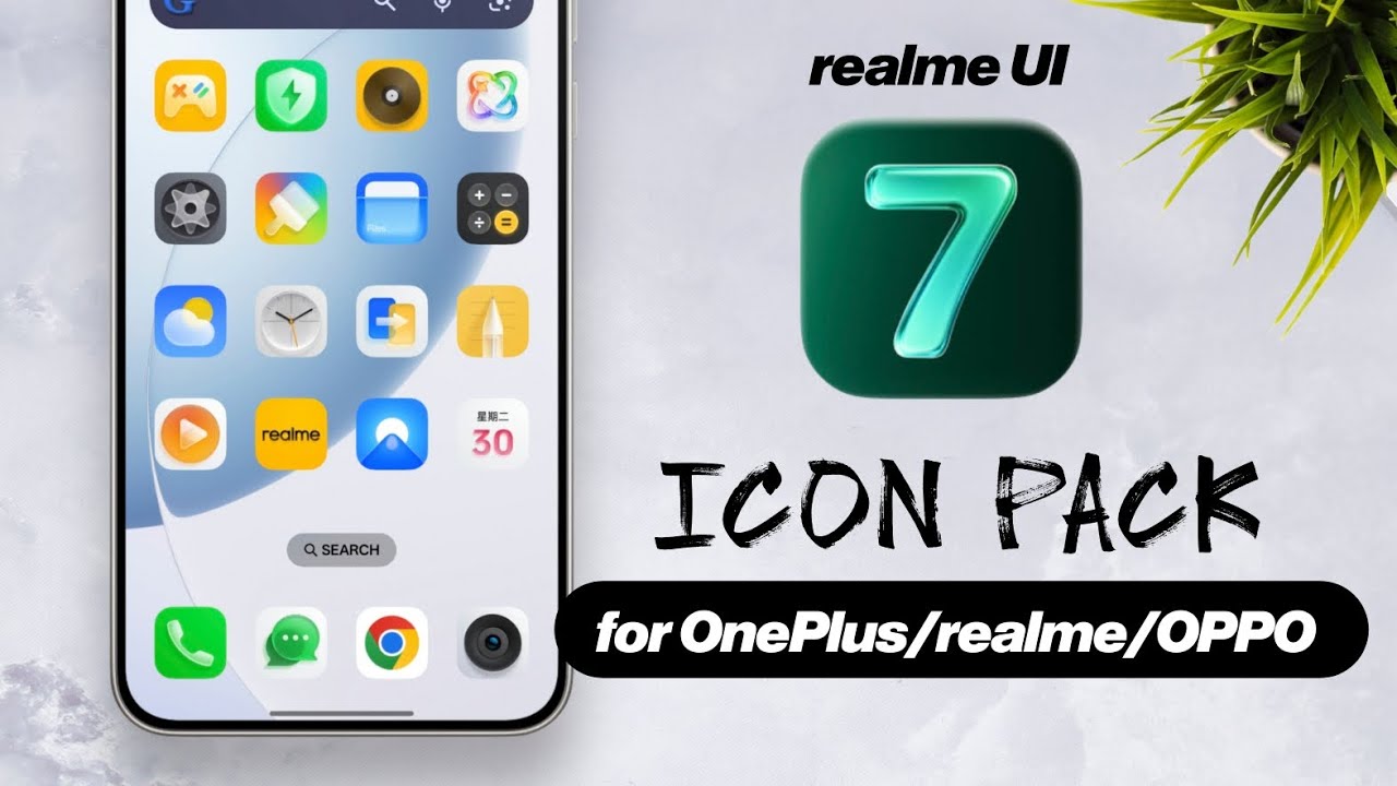Download realmeUI 7.0 Icon Pack For realme/OnePlus/OPPO (or Any Android ...