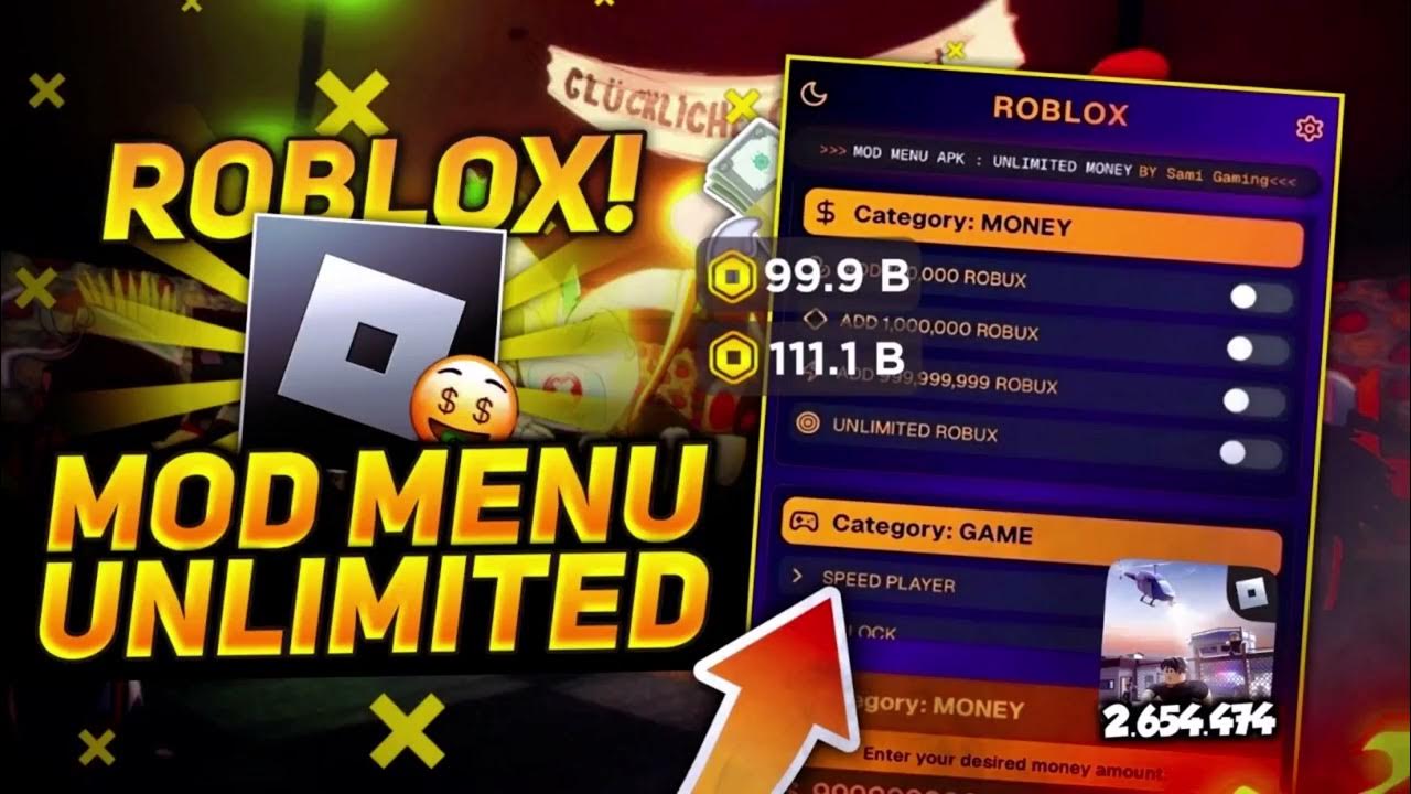 NEW UPDATE ! Roblox Mod Menu APK v2.655.474 - Unlimited Robux & New Features | Roblox MOD MENU ...