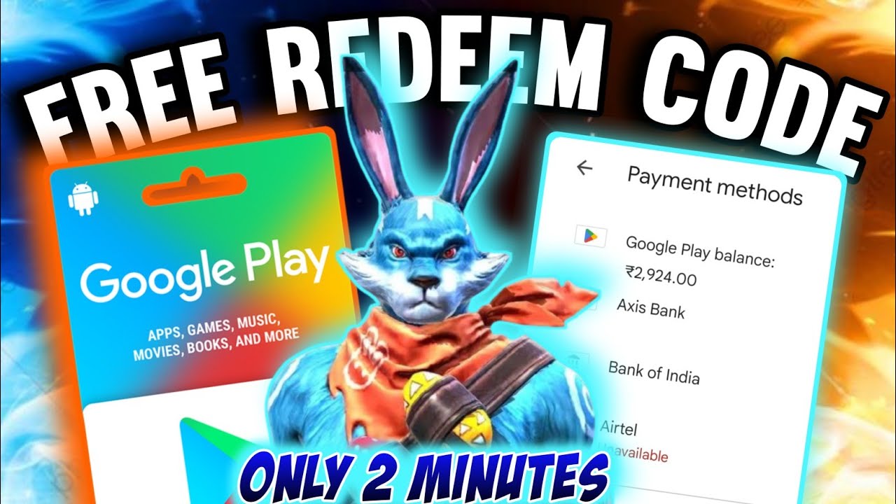 Get Redeem Code In 2 Minutes | Free Redeem Code | Google Play Redeem ...