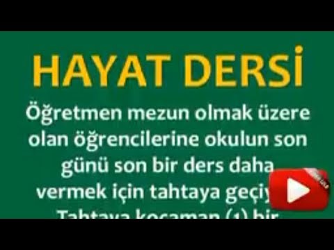 HAYAT DERSİ