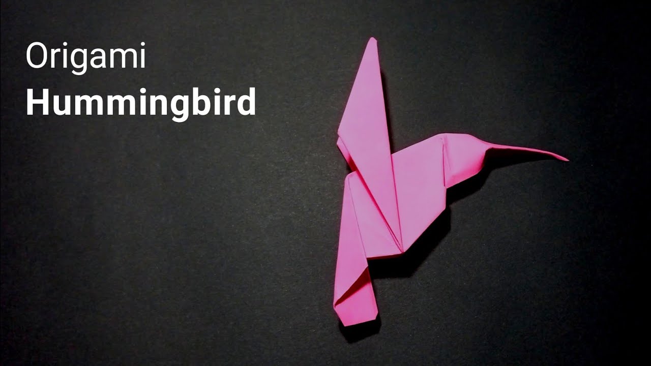 Origami Hummingbird - Origami Tutorial - YouTube