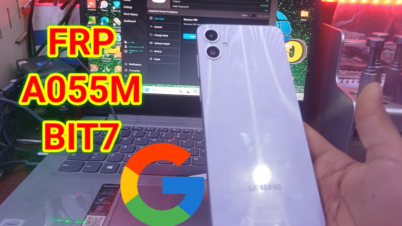 QUITAR CUENTA GOOGLE (FRP) SAMSUNG A055M BIT 7 CHIMERA TOOL UN CLICK ...