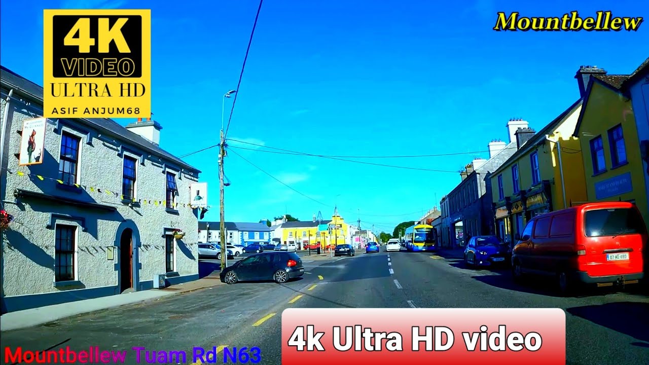 Mountbellew Town in County Galway Ireland 4K video - YouTube