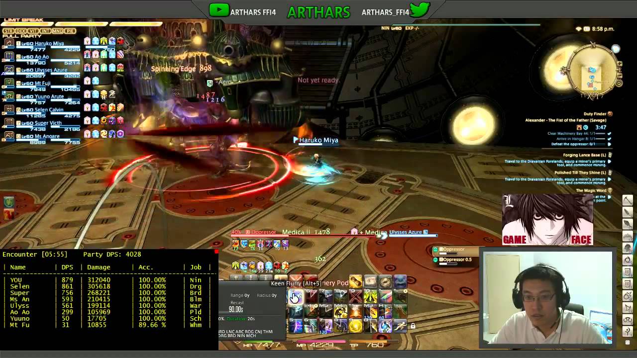 FFXIV・FF14 Complete Mechanic loop for Alex savage 1 - YouTube