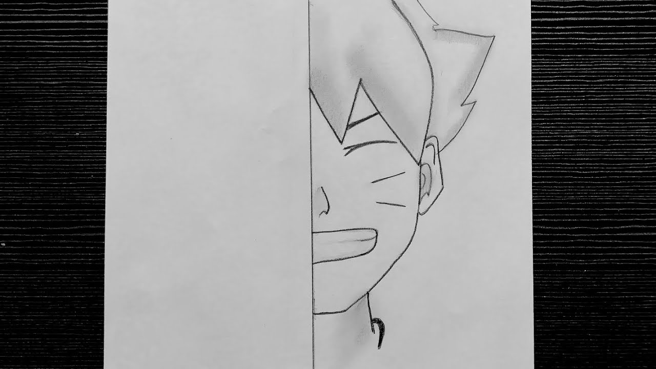Easy anime drawing | How to draw boruto step by step |#anime # ...