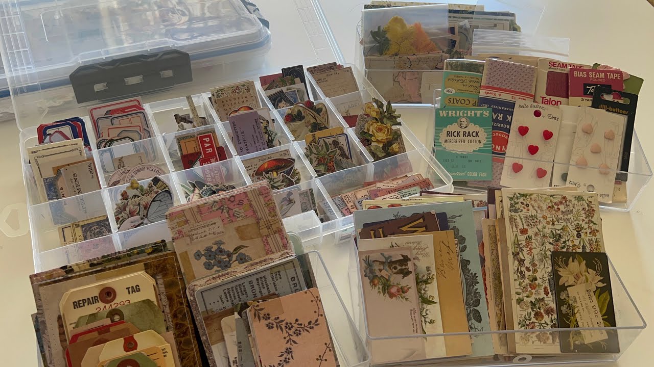Organizing ephemera // craft studio vLog part 2 - YouTube