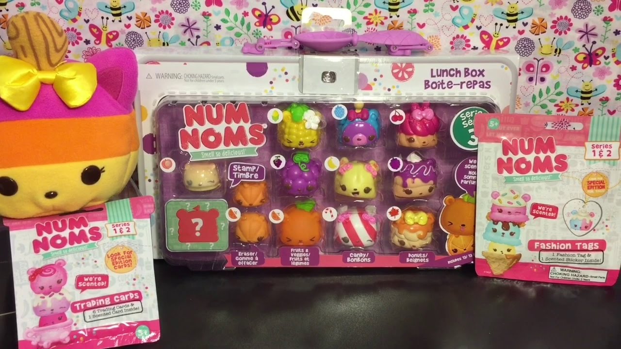 Num Noms Jumbo Pack Lunch Box, Fashion Tags & Trading Cards Blind Bags ...