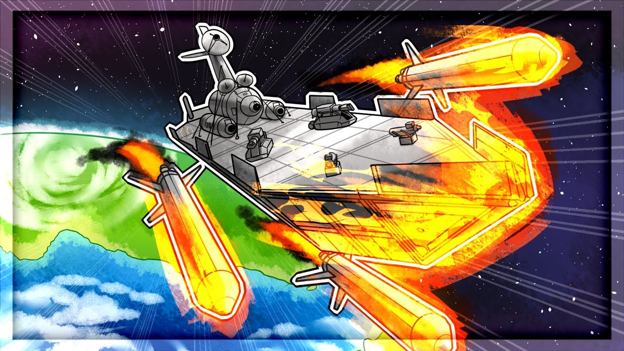 LAUNCHING The ULTIMATE Warship in Kerbal Space Program - YouTube