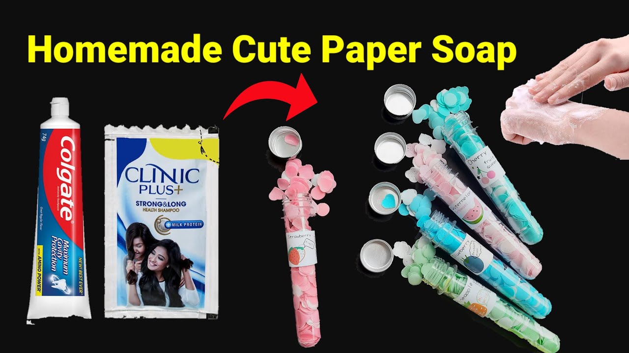 Homemade paper soap making kit/homemade paper soap/How to make paper ...