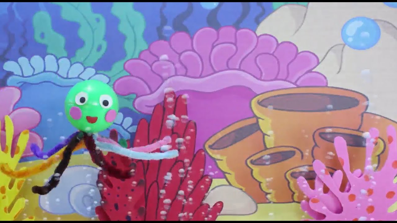 [DIY] Octopus Craft 💝 Stop Motion Animation For Kids - YouTube