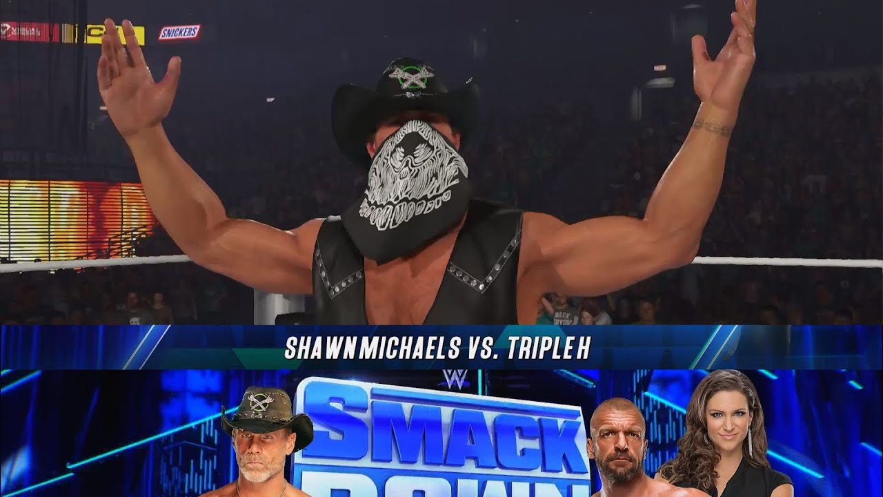 SHAWN MICHAELS VS HHH. WWE SMACKDOWN. WWE 2K23. TQSVERSE - YouTube