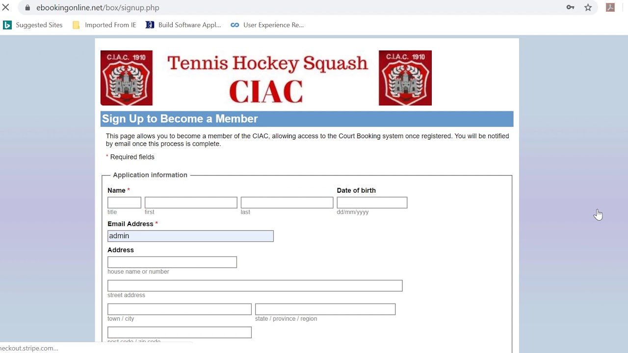 How to become a member Of CIAC Tennis Squash Hockey - YouTube