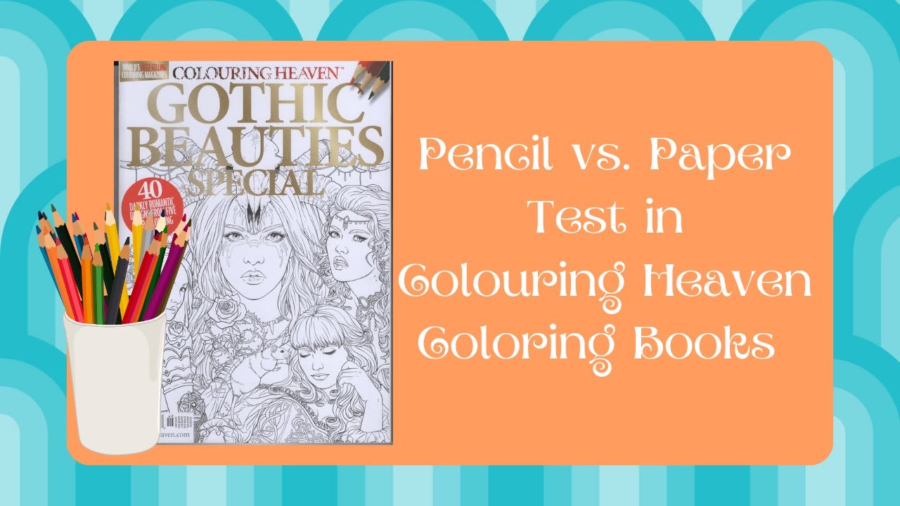 Pencil vs Paper Test in Colouring Heaven Coloring Books - YouTube