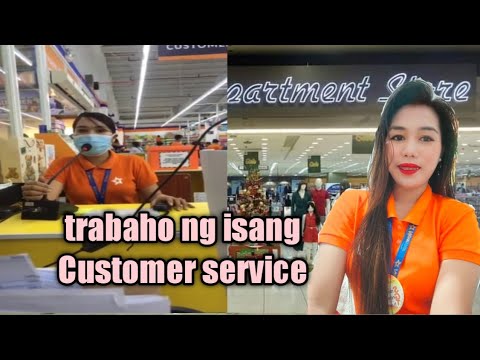 ano ba ang trabaho ng isang Customer service sa mall#customerservice # ...