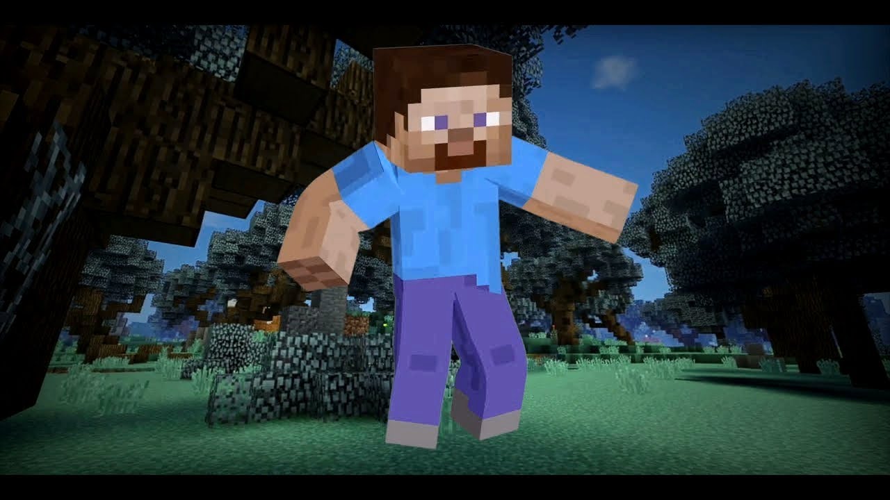 Steve dancing to different music #minecraft - YouTube