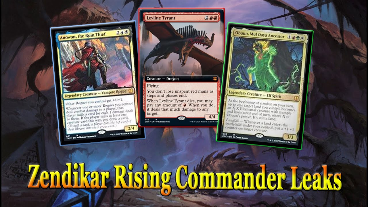 Zendikar Rising COMMANDER Spoilers Leaks - YouTube