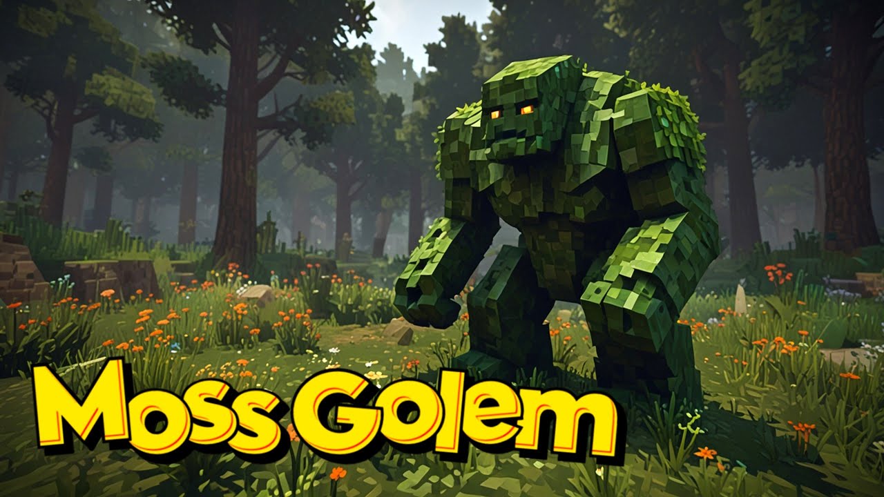 🌿 Meet the Moss Golem Mod – Your Guardian of Light in Minecraft! 🌟 - YouTube