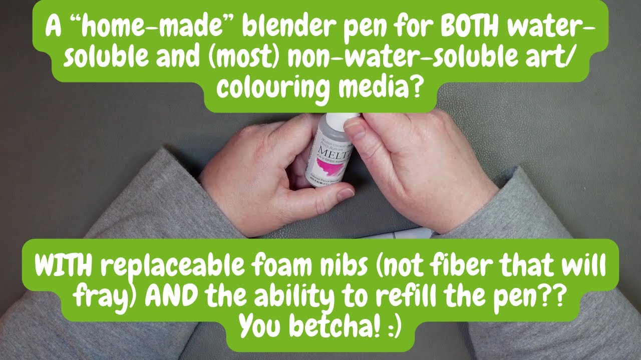 A refillable, replaceable-foam-nib blender pen for art/colouring? You ...