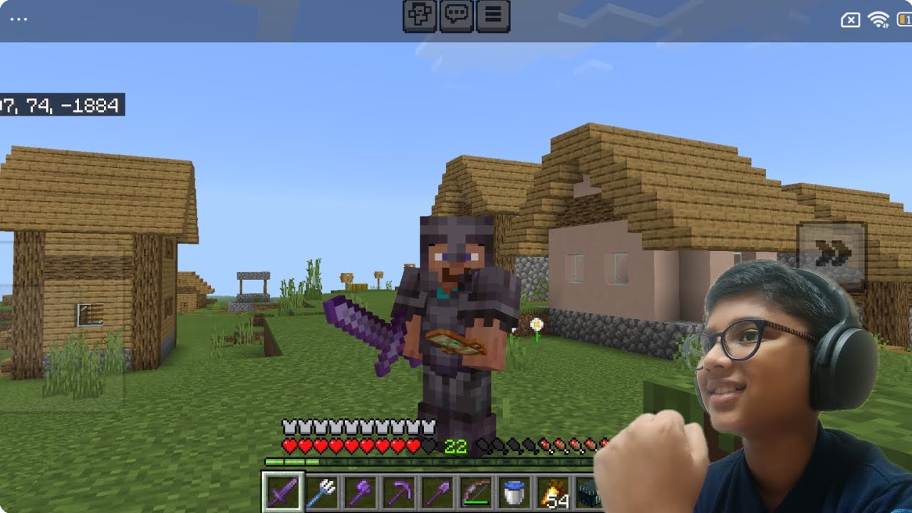 Making full netherite Armor in Minecraft Survival part 12 #gaming video ...